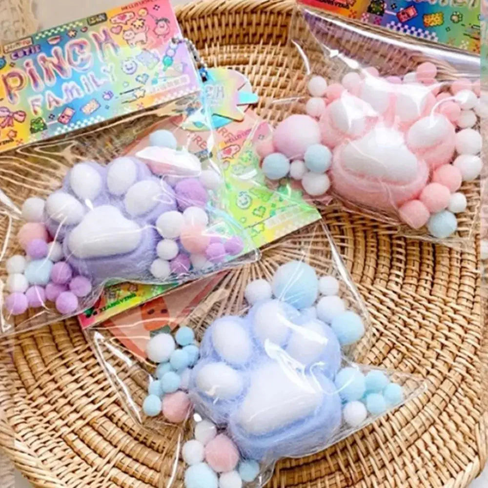 Soft Sticky Stress Relief Squeeze Cat Paw Toy – SpreePicky