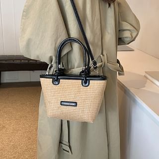 Applique Straw Bucket Bag – SpreePicky