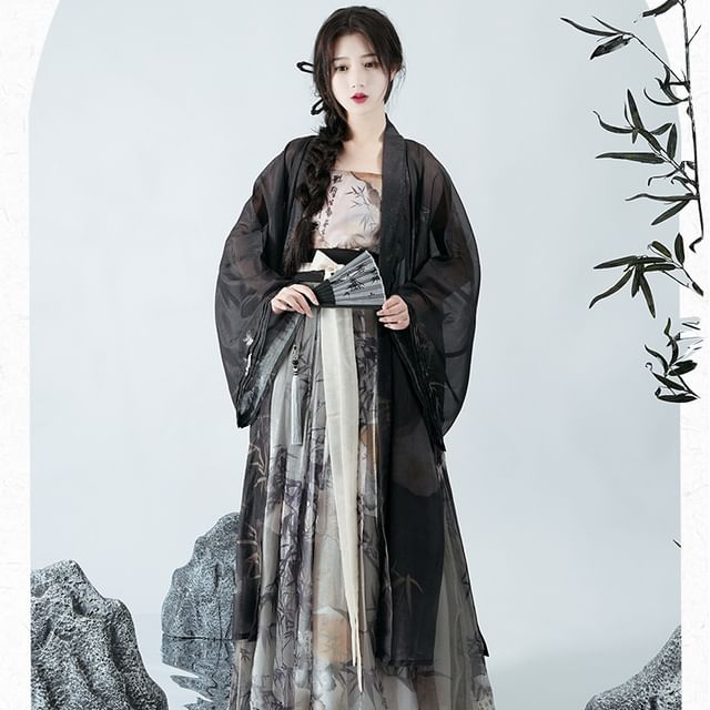 Bamboo Print Hanfu Costume Set – SpreePicky