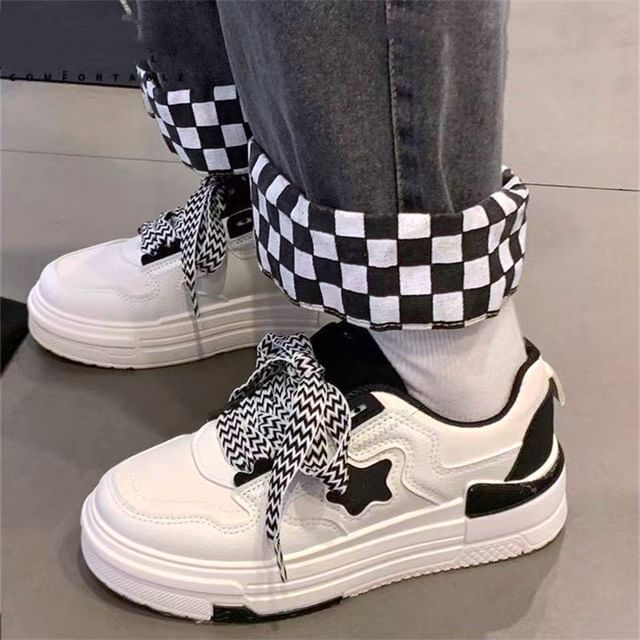 Platform Two Tone Star Applique Lace – SpreePicky