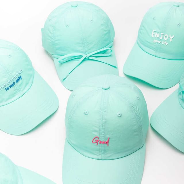 Embroidered Lettering / Ribbon Baseball Cap – SpreePicky