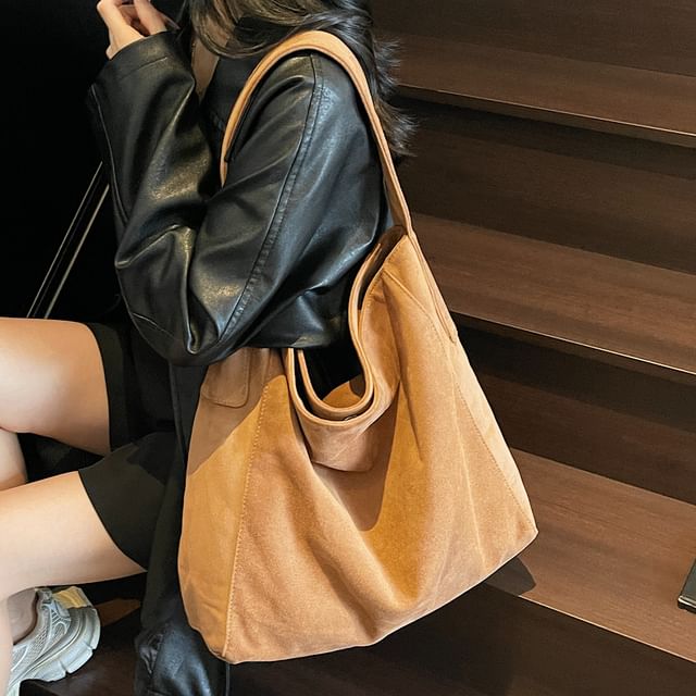 Faux Suede Tote Bag – SpreePicky