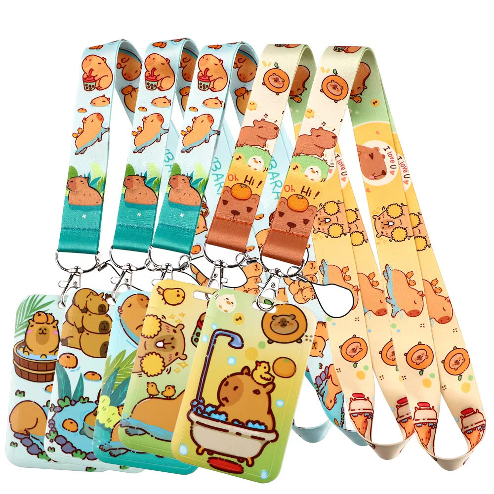 Capybara Lanyard and Card Holder – SpreePicky