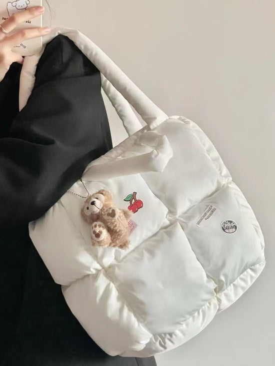 Cute Puffy Tote Bag Kawaii - Heartzcore – SpreePicky