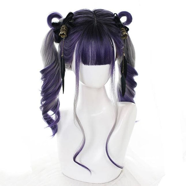 Gradient Purple Grey Wave Long Wig MK14945 – SpreePicky